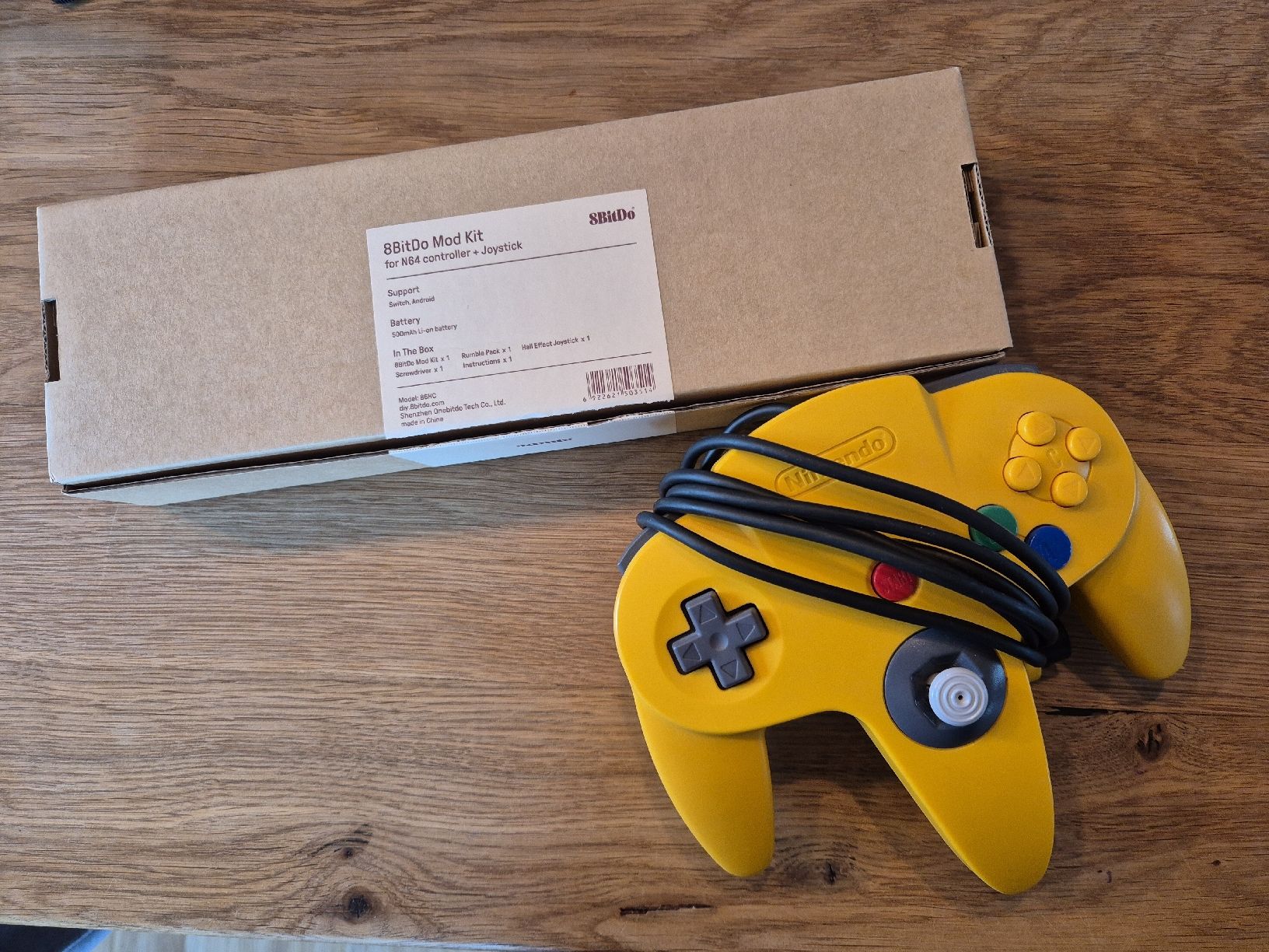 Nintendo 64 Controller Gelb + 8BitDo Mod Kit Joystick (Gebraucht) in ...