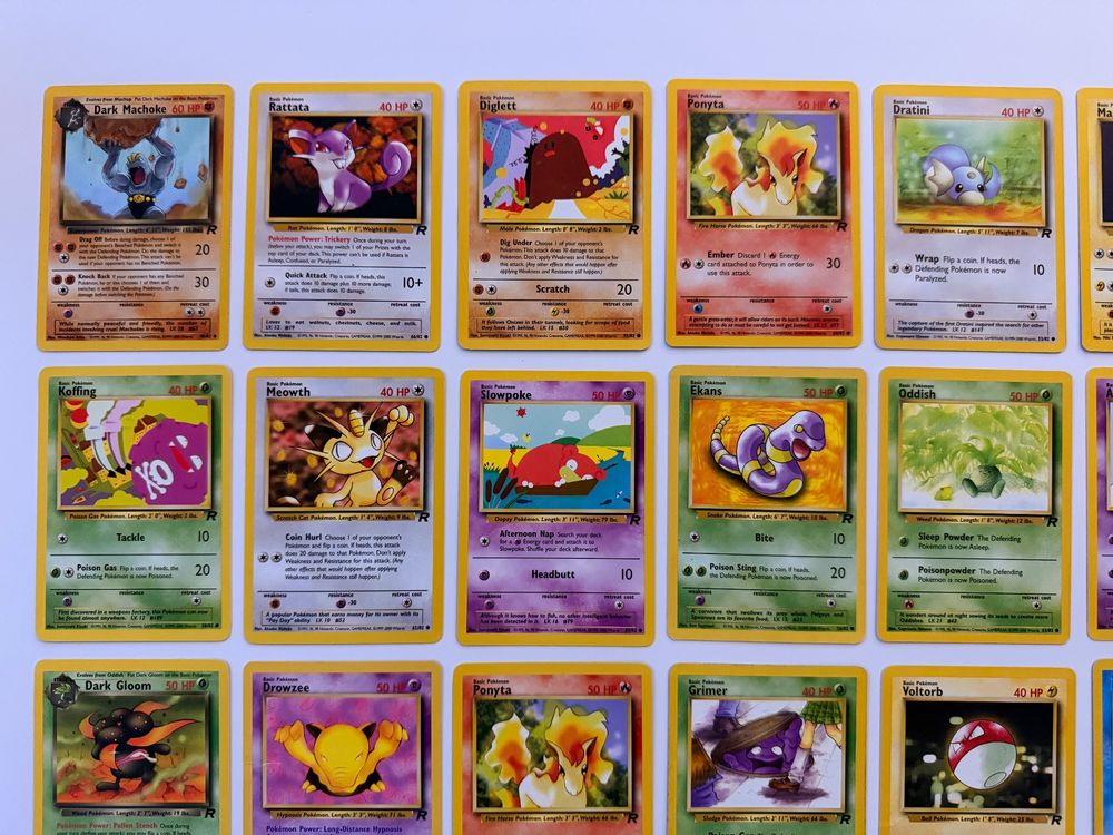 Team Rocket 33 Pokémon Karten Bundle WOTC 2000 Vintage (Gebraucht) in ...