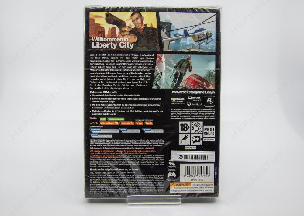 Grand Theft Auto IV PC NEU&OVP (sealed) (Neu und originalverpackt) in ...
