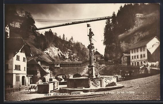 Fribourg, Fontaine de la Fidelité et Po (Gebraucht) in Berlin für CHF 7 ...