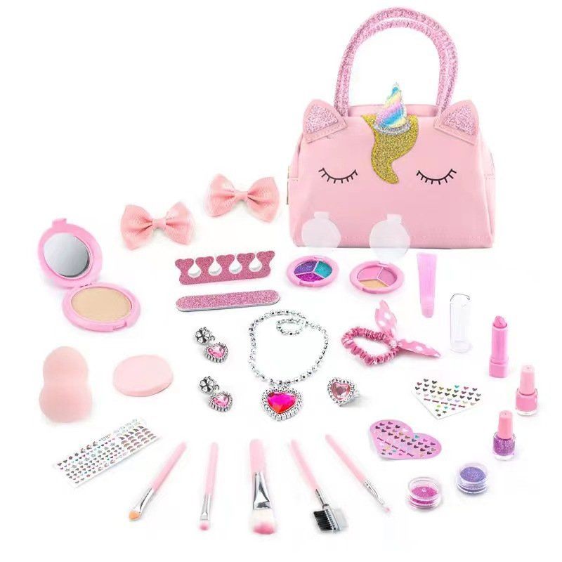 Kinderschminke Set Mädchen Make up Spielzeug für 4-12 Jahre (Neu ...