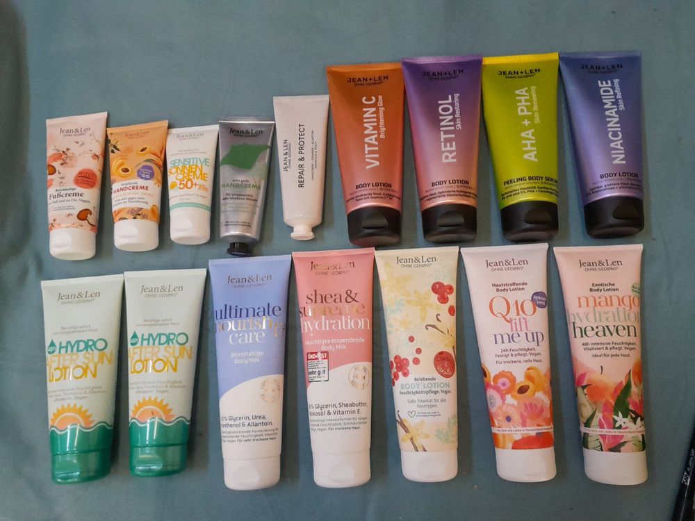 11 JEAN&LEN BODYLOTION, BODYMILK, HANDCREME, AFTERSUN (Neu (gemäss Beschreibung)) in Eggenwil ...