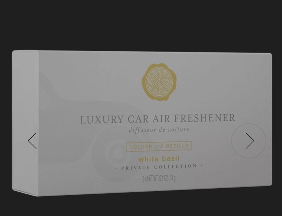 Rituals Luxury Car Air Refresh White Basil Halterung+2xRefil (Neu und ...