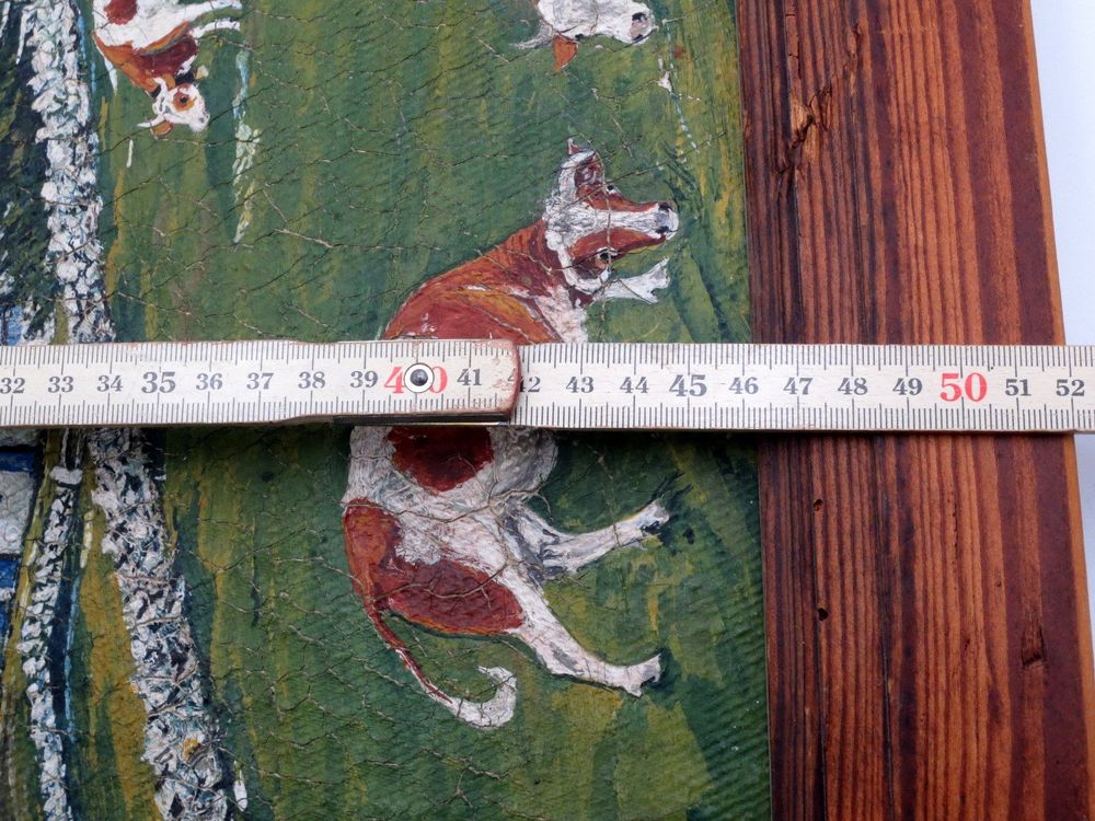 Tableau art populaire Gruyère vaches poya Gemälde Volkskunst (Gebraucht) in Noville für CHF 120 ...