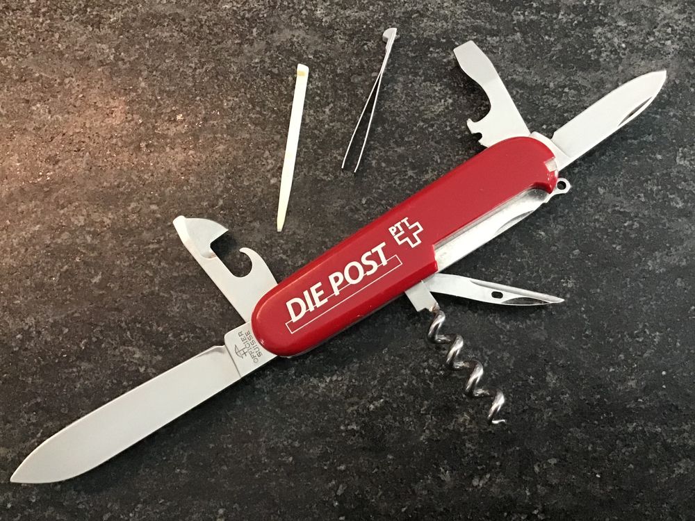 Das Victorinox Sackmesser "DIE POST PTT" mit altem Logo Top | Kaufen ...