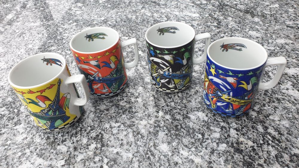 4 tasses, Mugs Bopla " Transatlantique " Langenthal | Kaufen auf Ricardo