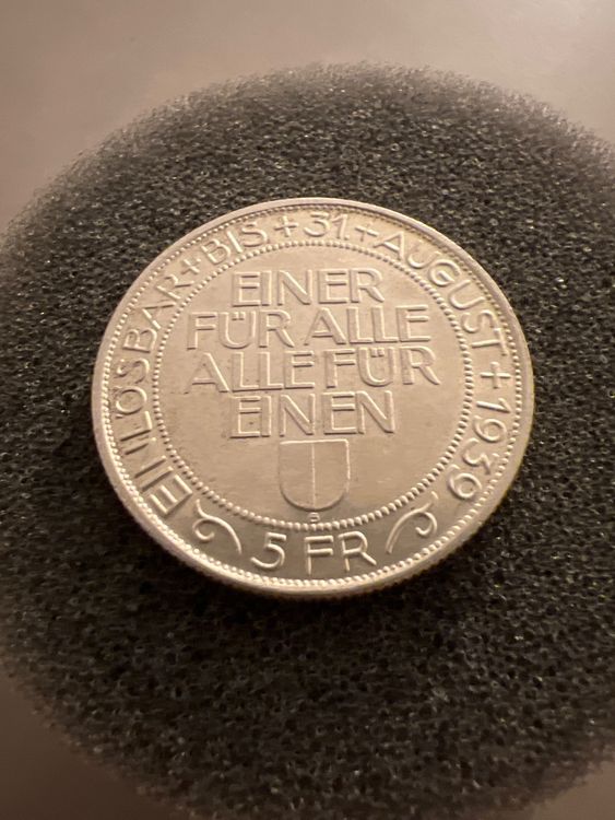 5.- Franken Silber Schützenfest Luzern 1939 | Kaufen auf Ricardo