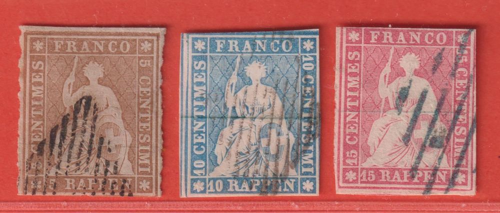 Strubel 22A3, 23A3 und 24A3, Kat. 550 (Antik) in Sarmenstorf für CHF 55 – mit Lieferung auf ...