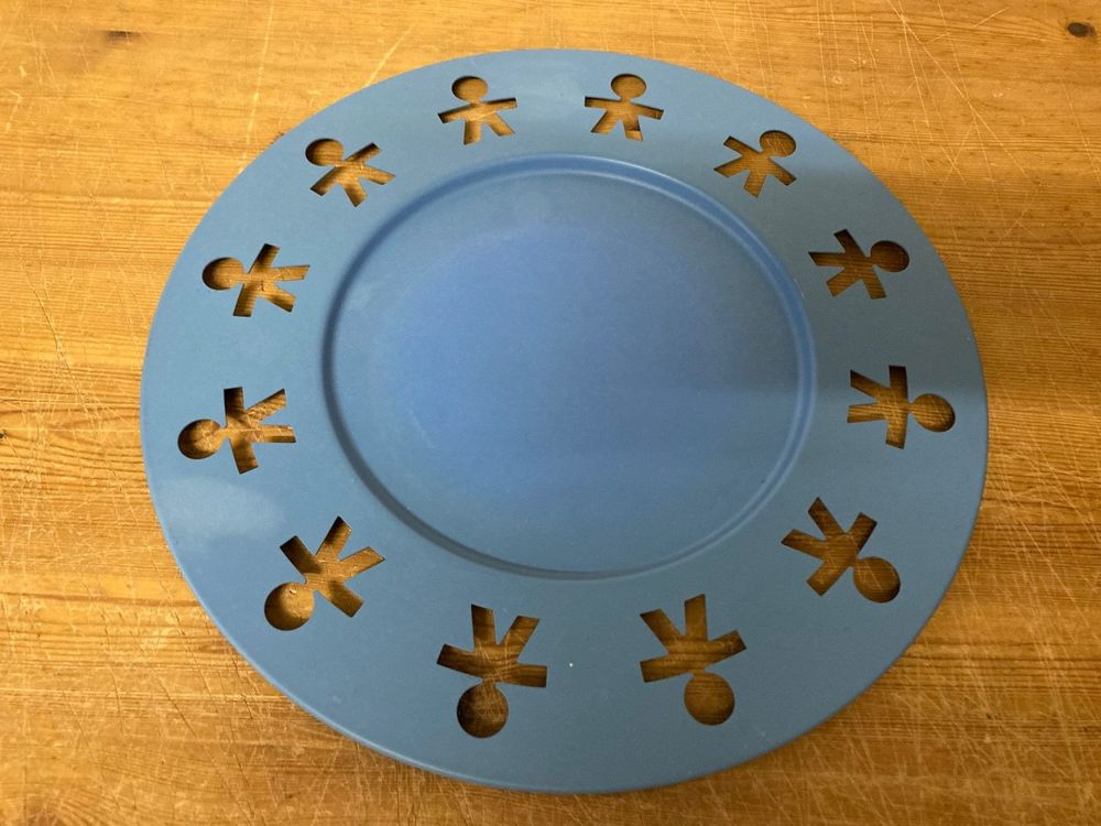 Alessi Teller - Design Platte blau | Kaufen auf Ricardo