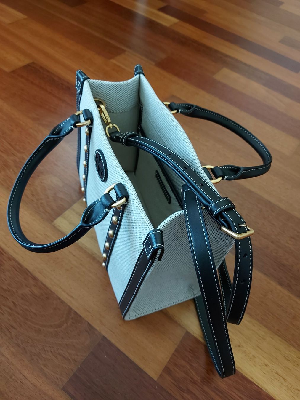 Tory Burch Neue Handtasche in zeitlosen Textil-Leder Look (Neu (gemäss ...