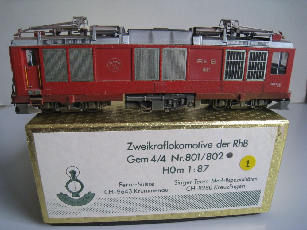 Ferro Suisse Gem 4/4 801 alte Beschriftung, Schaumstoffschad (Defekt ...
