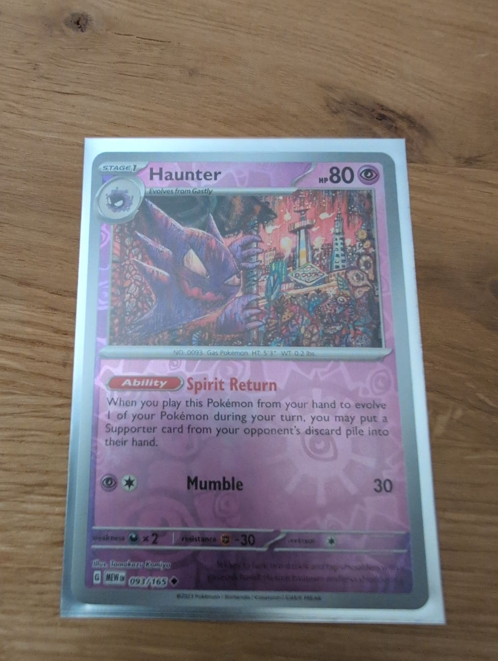 Pokémon Haunter – 093/165 – Scarlet & Violet 151 - RH - NM (Neu (gemäss ...