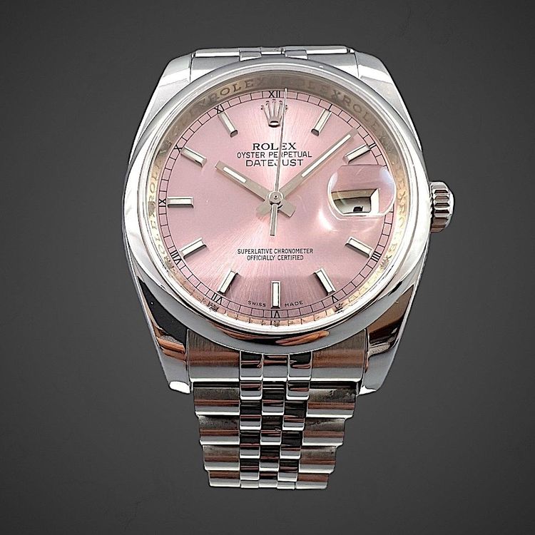 Rolex Date Just Rosa Automatic Stahl 36mm Fullset 2014 *U322 | Kaufen auf Ricardo