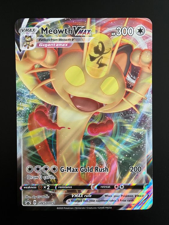Pokémon Meowth VMAX Promo Jumbokarte | Kaufen auf Ricardo