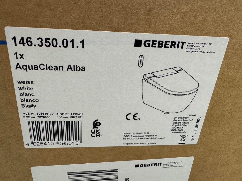 Geberit AquaClean Alba Dusch-WC Neu & OVP! (Neu und originalverpackt ...