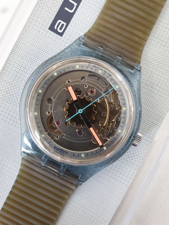 SWATCH AUTOMATIC SAN100 BLUE MATIC NEU | Kaufen auf Ricardo
