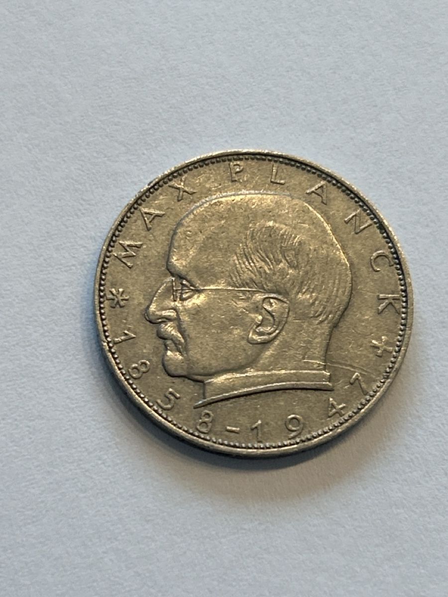 2 Deutsche Mark 1947 Max Planck, seltene Sammlermünze (Gebraucht) in ...