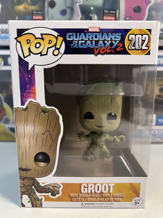 Funko POP! Les Gardiens de la Galaxie Vol. 2 Groot (Neu und ...