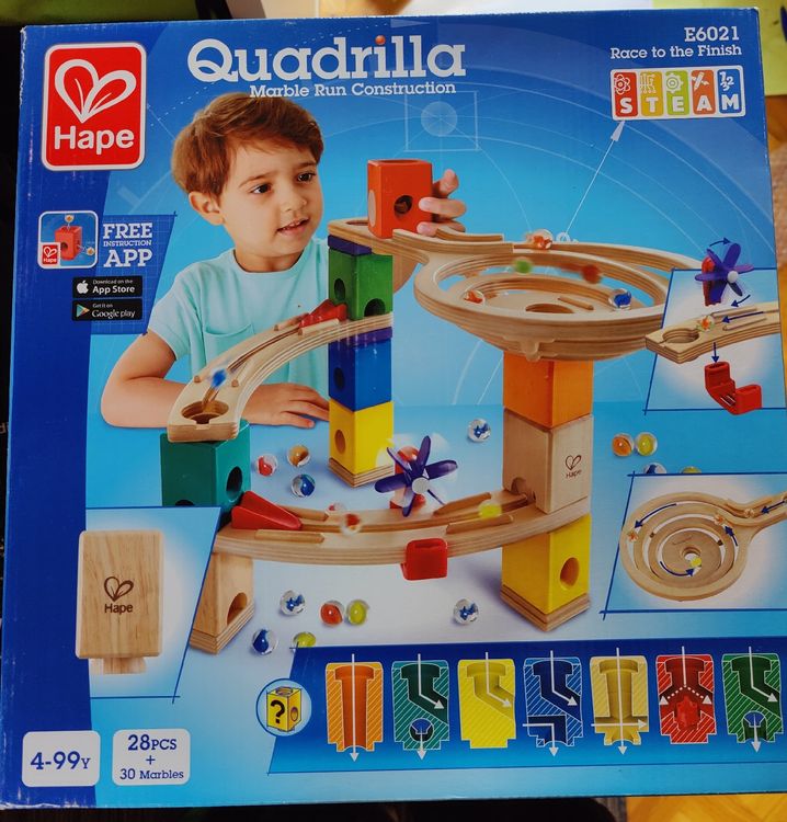 Two Hape Quadrilla Marble Run Construction Sets (Neu (gemäss Beschreibung)) in Roggwil BE für ...