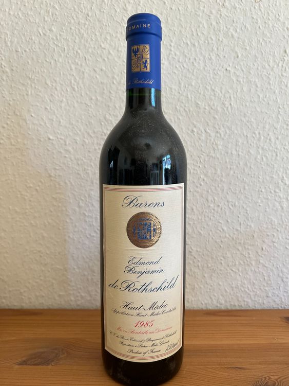 Rotwein "Edmond Benjamin de Rothschild" Haut-Médoc 1985 (Neu und ...
