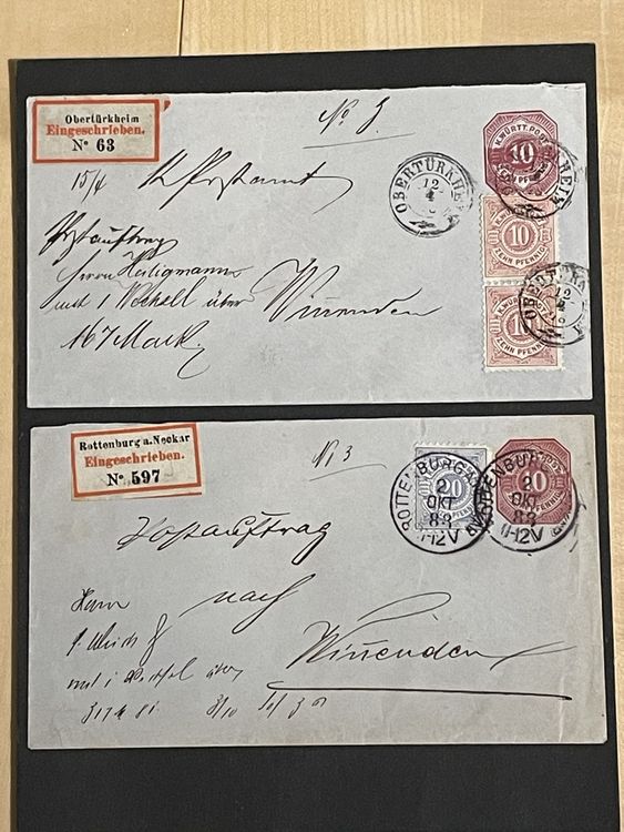 Ganzsachen mit mit Briefmarken Zusatzfarankstur | Kaufen auf Ricardo