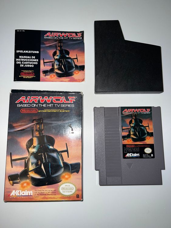NES Spiel - Airwolf: Based on the Hit TV Series (OVP) | Kaufen auf Ricardo