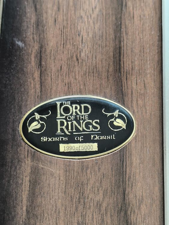 Herr der Ringe Schwert NARSIL LIMITED Ed. , Top Zustand! (Gebraucht) in ...