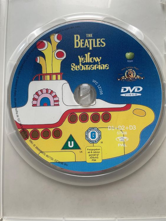 The Beatles Yellow Submarine DVD 1999 MGM / Apple D (Usato) a Minusio ...
