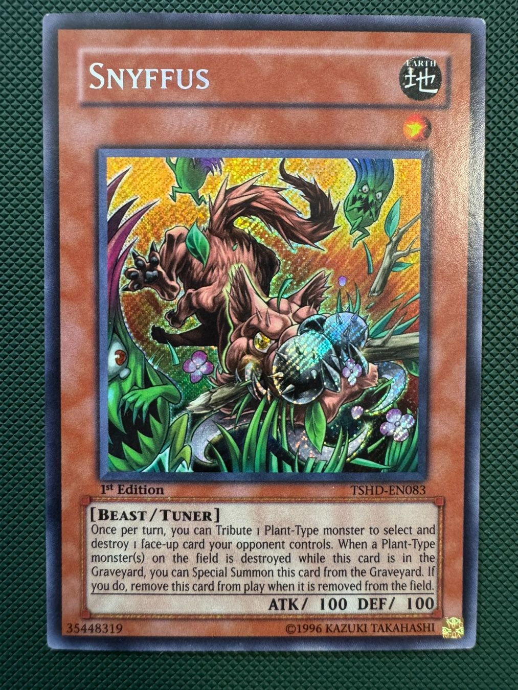 Yugioh Snyffus Secret Rare TSHD 1.Edition Selten! (Gebraucht) in Basel ...