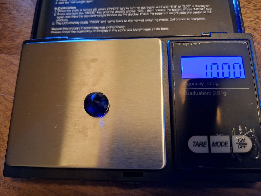 Dunkelblauer Saphir Ceylon (Sri Lanka) ca. 9.90ct. ct. (Neu (gemäss ...