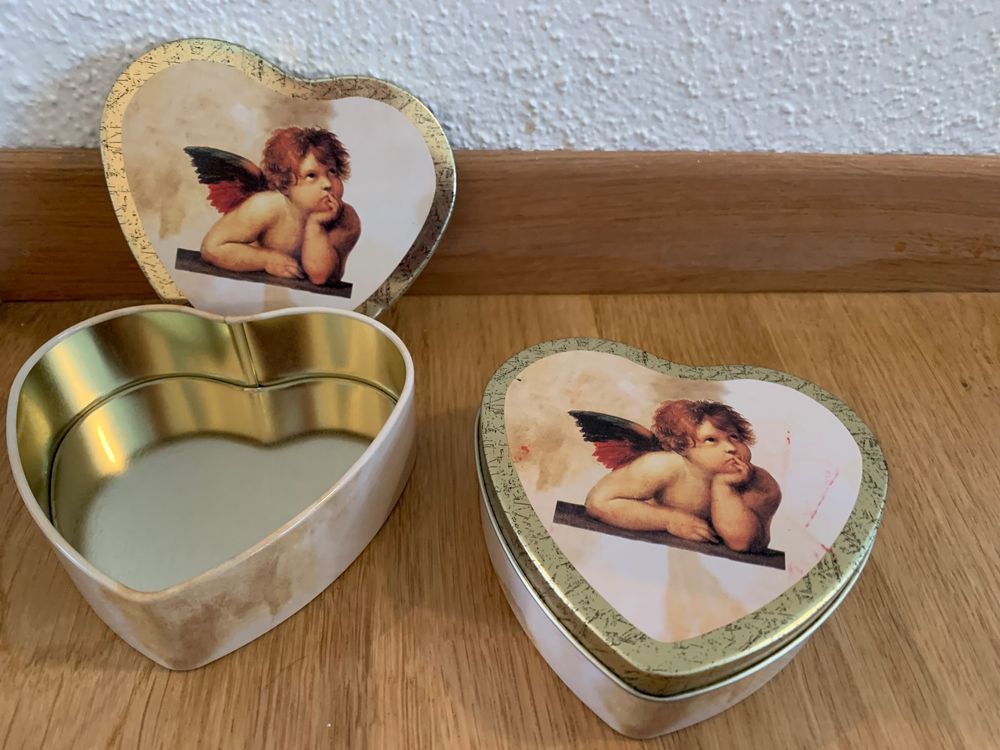 Dose Kekse Herzform mit Engel | Kaufen auf Ricardo Dose Kekse Herzform mit Engel | Kaufen auf Ricardo