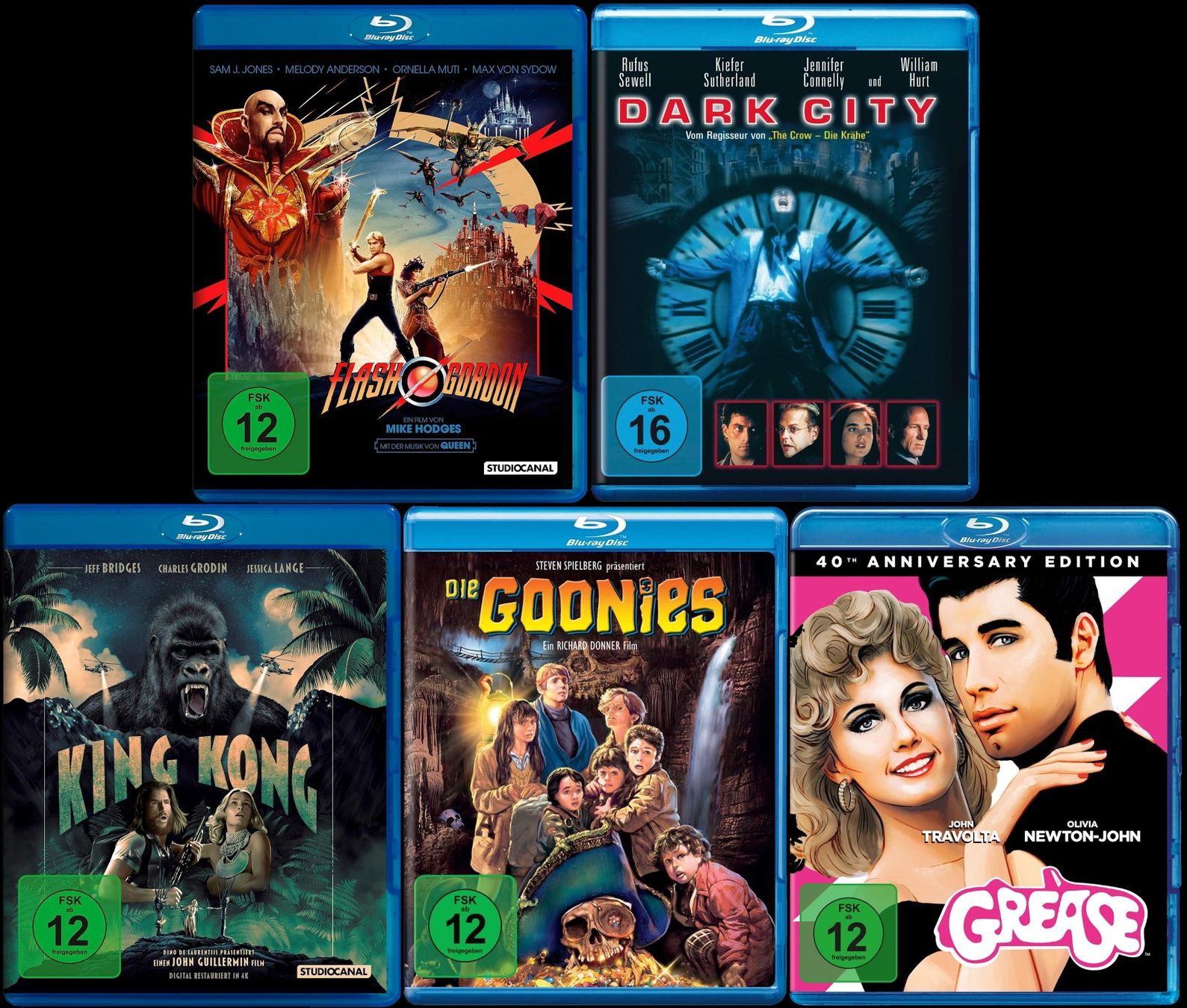 Kult-Filme Set Bluray Fl.Gordon/KingKong/Goonies usw. DE NEU (Gebraucht) in Dürrenäsch für CHF ...