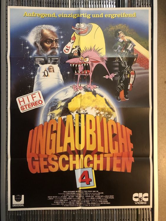 UNGLAUBLICHE GESCHICHTEN 4 ORIGINAL VINTAGE FILMPOSTER A1 (Neu (gemäss Beschreibung)) in Lausen ...