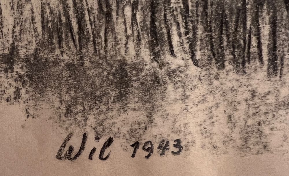 Karl Glauner ( 1902-2000) Landschaft Zeichnung | Kaufen auf Ricardo