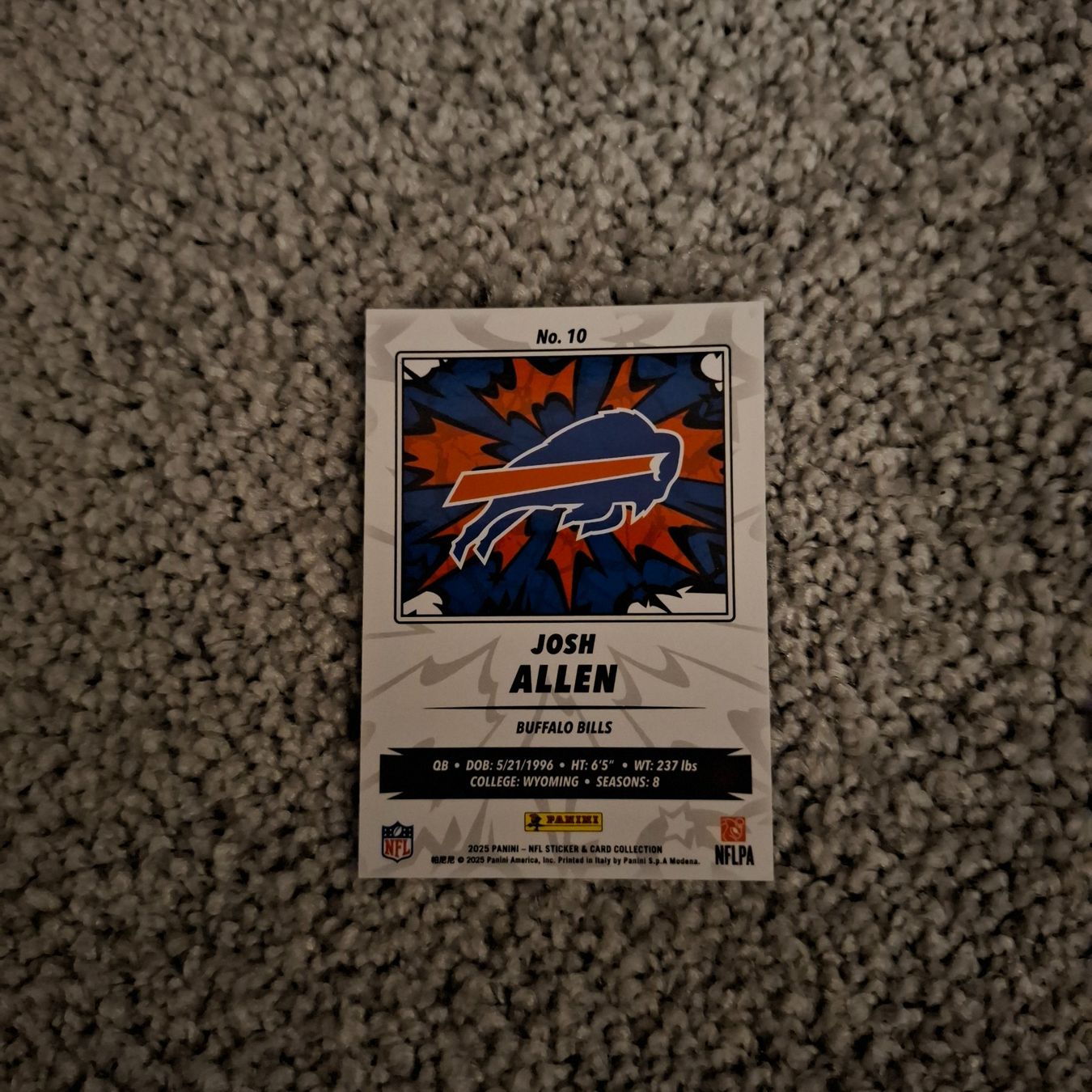 NFL-Sammeljarte 2025 Josh Allen 061/249 (Gebraucht) in Hombrechtikon ...
