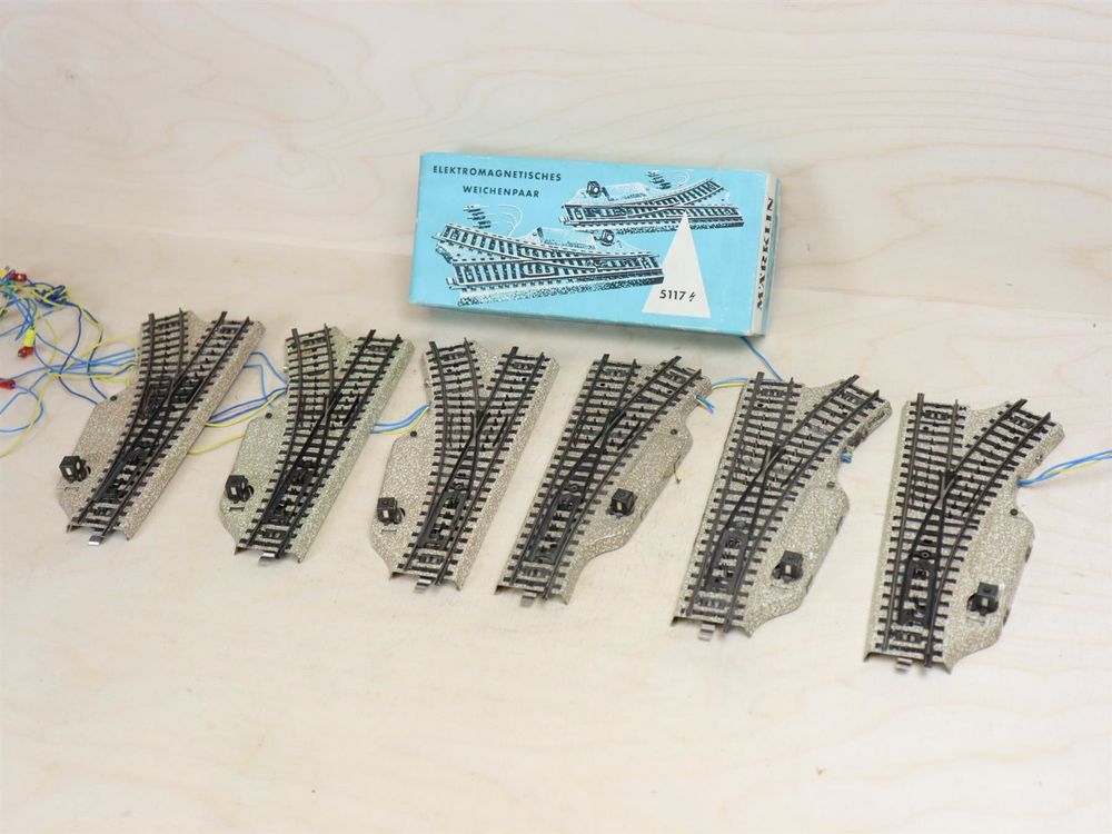 Märklin 6 x Elektro Weiche 5118 / 5119 (Gebraucht) in Winterthur für ...