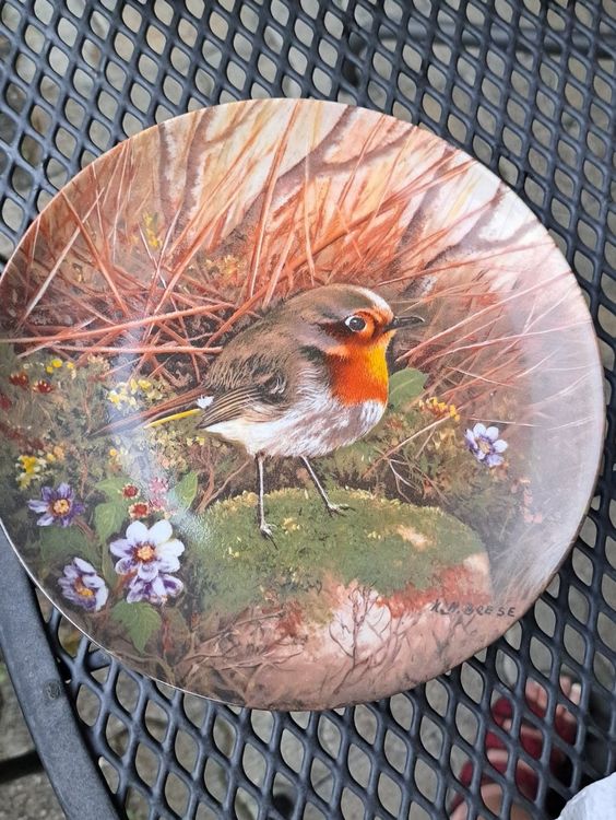 Sammel Teller Künstlerteller Karl-Hans Boese Rotkehlchen (Gebraucht) in ...