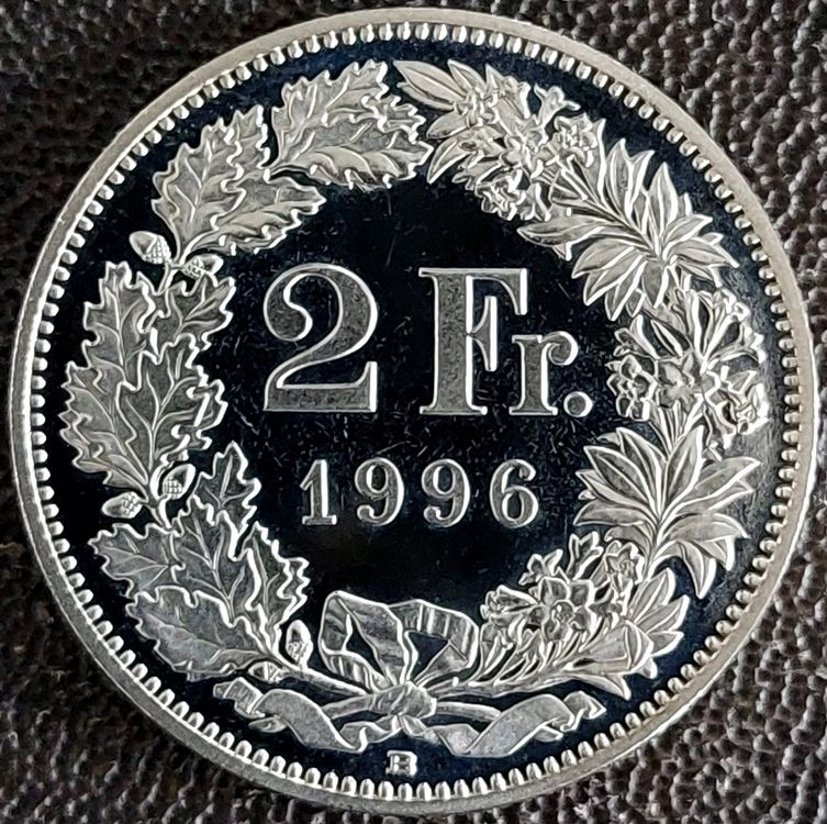 2 Franken 1996 stgl. / aus Münzsatz (Neu (gemäss Beschreibung)) in Arch für CHF 6 – mit ...