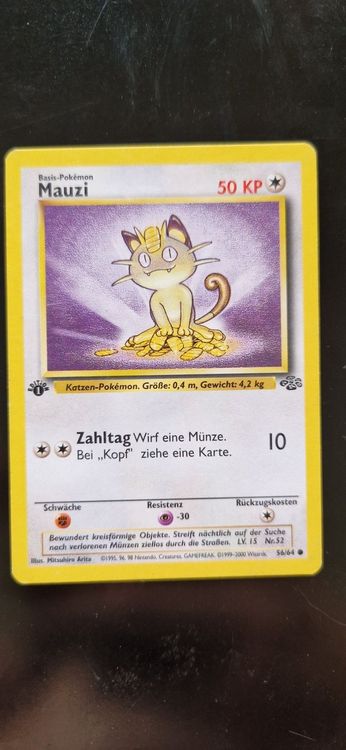 Mauzi Jungle Set 1. Edition Pokemon (Gebraucht) in oberbuchsiten für ...