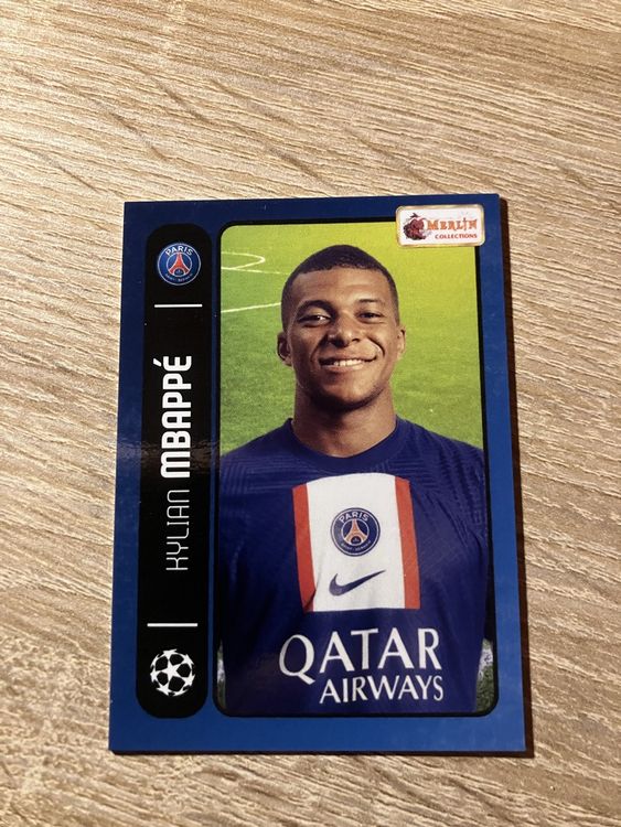 Topps Merlin 2022 Heritage 98 Kylian Mbappe PSG Card (Neu (gemäss ...