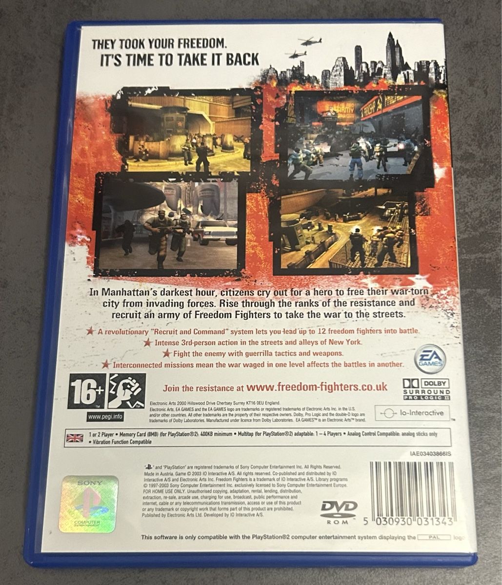 Freedom Fighters PS2 Game (Gebraucht) in ulisbach für CHF 2 – mit ...