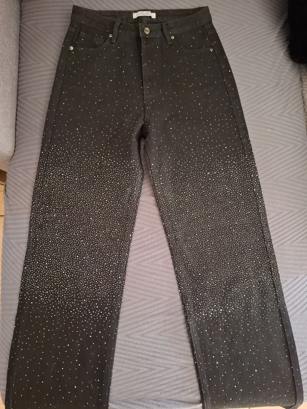 Jeans neri con strass See See Paris Tg. 38 come nuovi (Usato) a Monte ...