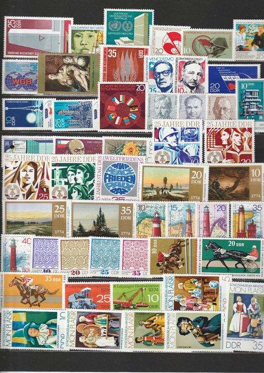 104/.LOT DDR 1973/74 ** (Neu (gemäss Beschreibung)) in Hirschthal für CHF 2 – mit Lieferung auf ...