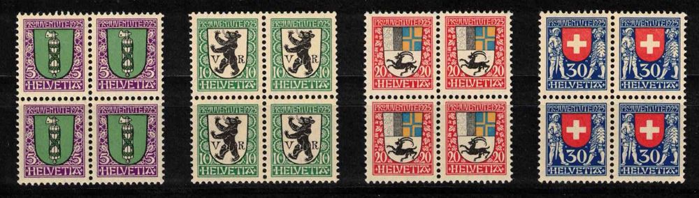 Pro Juventute 1925 im 4er-Block, postfrisch ** (Neu (gemäss Beschreibung)) in Nuglar für CHF 5 ...