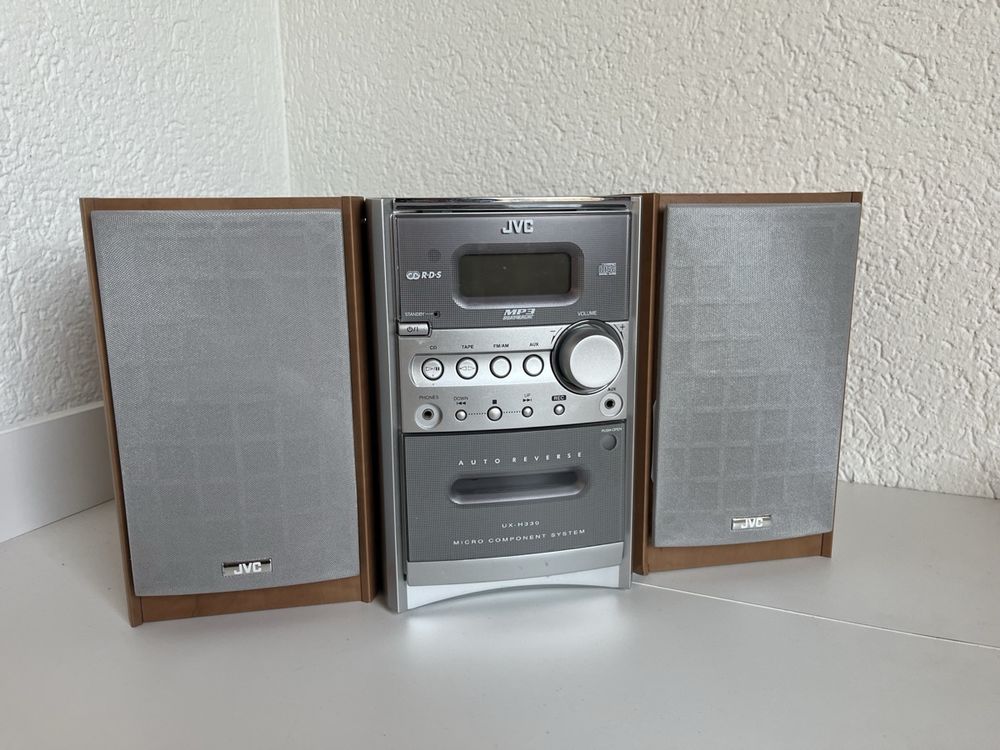 Kompakte JVC Stereoanlage UX-H320R – CD, Kassette, FM-Radio (Gebraucht ...