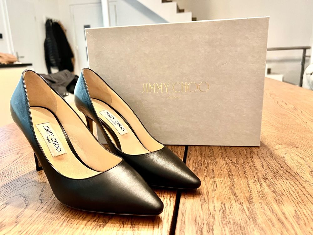 JIMMY CHOO Romy85 Black Kid Leather 39 (Neu und originalverpackt) in ...