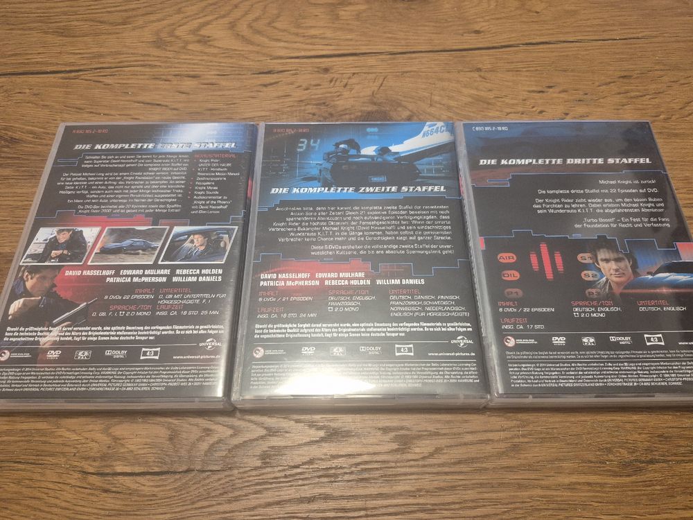 Knight Rider - Season 1-3 - DVD - David Hasselhoff (Gebraucht) in ...