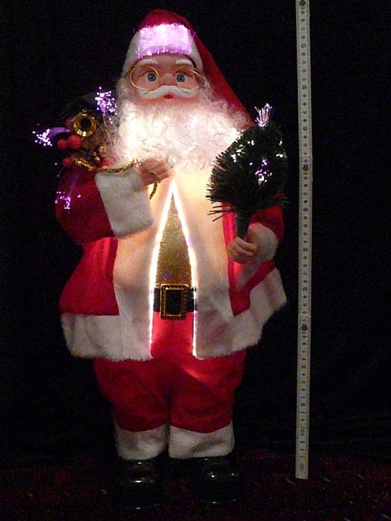 Samichlaus Nikolaus Santa Claus Fiber Optic LED 58 cm hoch (Neu (gemäss ...