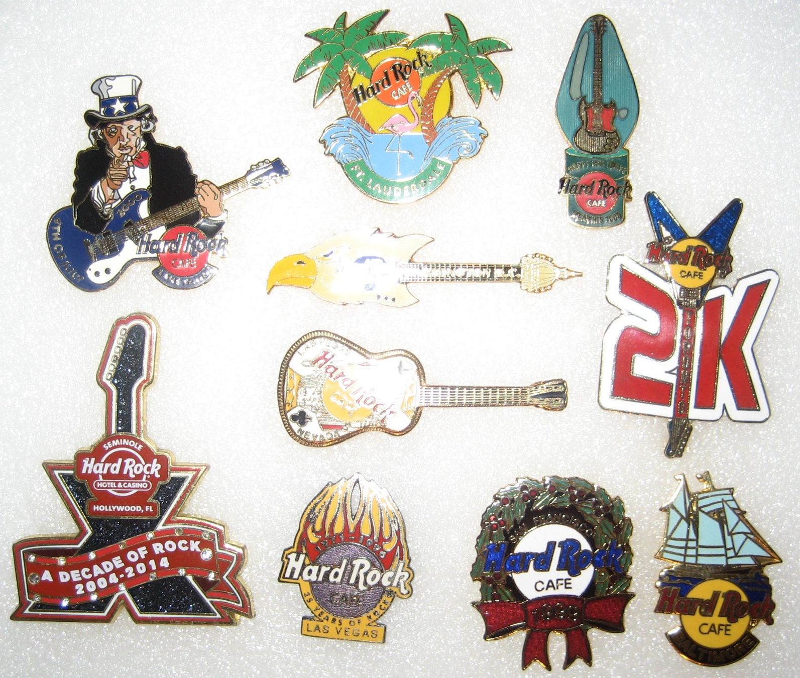 10 Hard Rock Cafe Pins Set #8 von 8 (Gebraucht) in Emmenbrücke für CHF ...