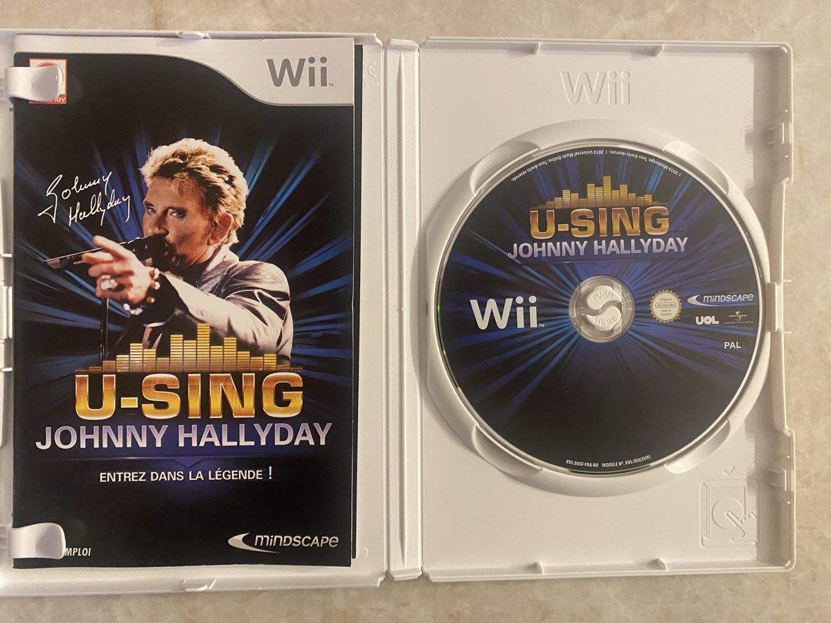 U-Sing Johnny Hallyday Wii - Chantez vos tubes préférés! (D'occasion) à ...